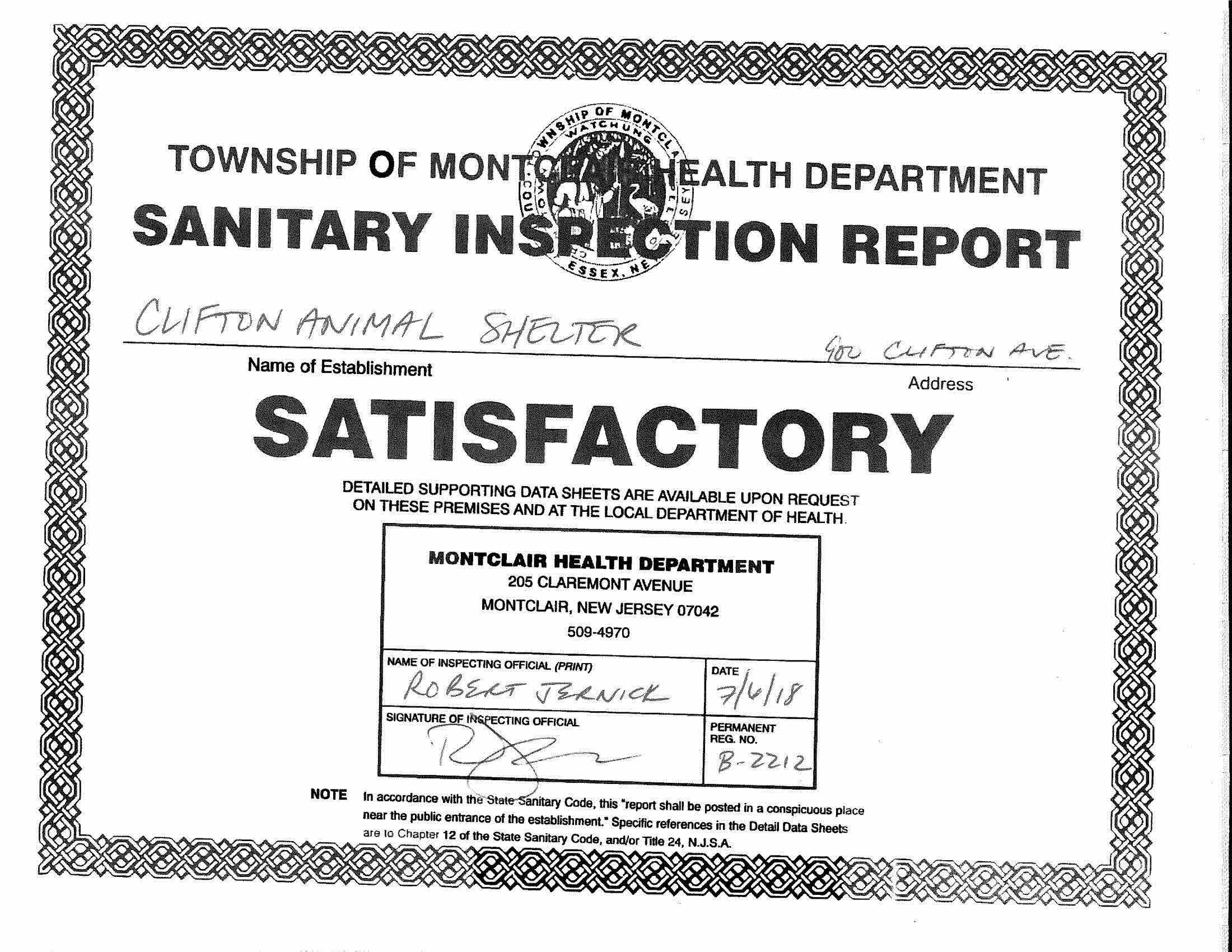 Clifton Animal Shelter Can’t Comply with State Law | NJ Animal Observer